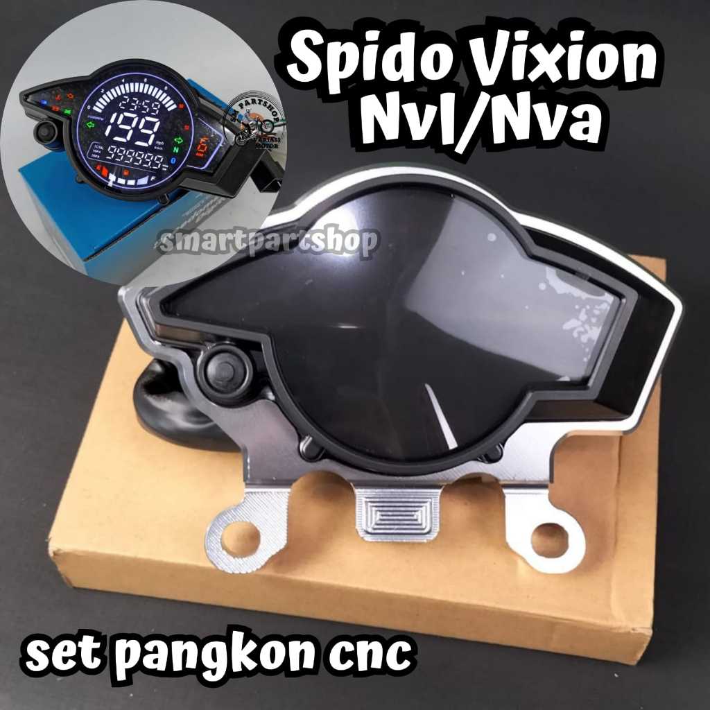 Jual SPIDOMETER SPEEDOMETER VIXION FULL DIGITAL SET PANGKON CNC SPIDO ...