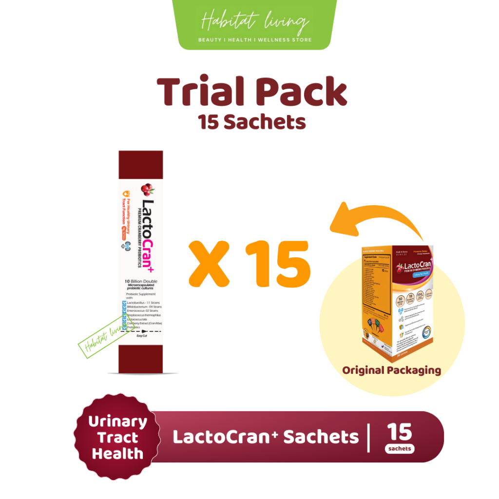 Jual LACTOCRAN + probiotics Trial Pack 15 Sachets (repack) | Shopee ...