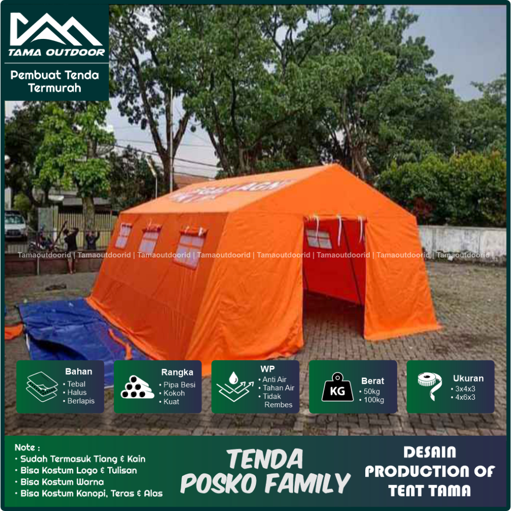 Jual Tenda Serbaguna Kesehatan Posko Family - Pengungsi Sosial Medis BNPB | Shopee Indonesia