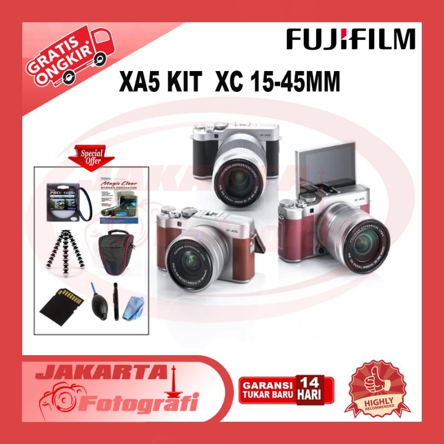 Jual FUJIFILM X-A5 X A5 XA5 KIT 15-45mm F3.5-5.6 OIS PZ LENS | Shopee Indonesia