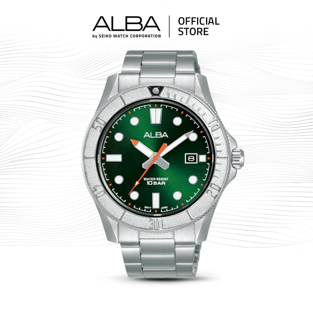 Jual Alba Active Jam Tangan Pria AS9P99 / AS9P99X1 Quartz Green Dial ...
