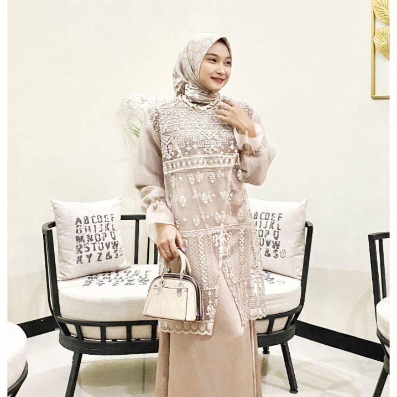 Jual Outer Brukat Organza / Outer Brokat | Shopee Indonesia