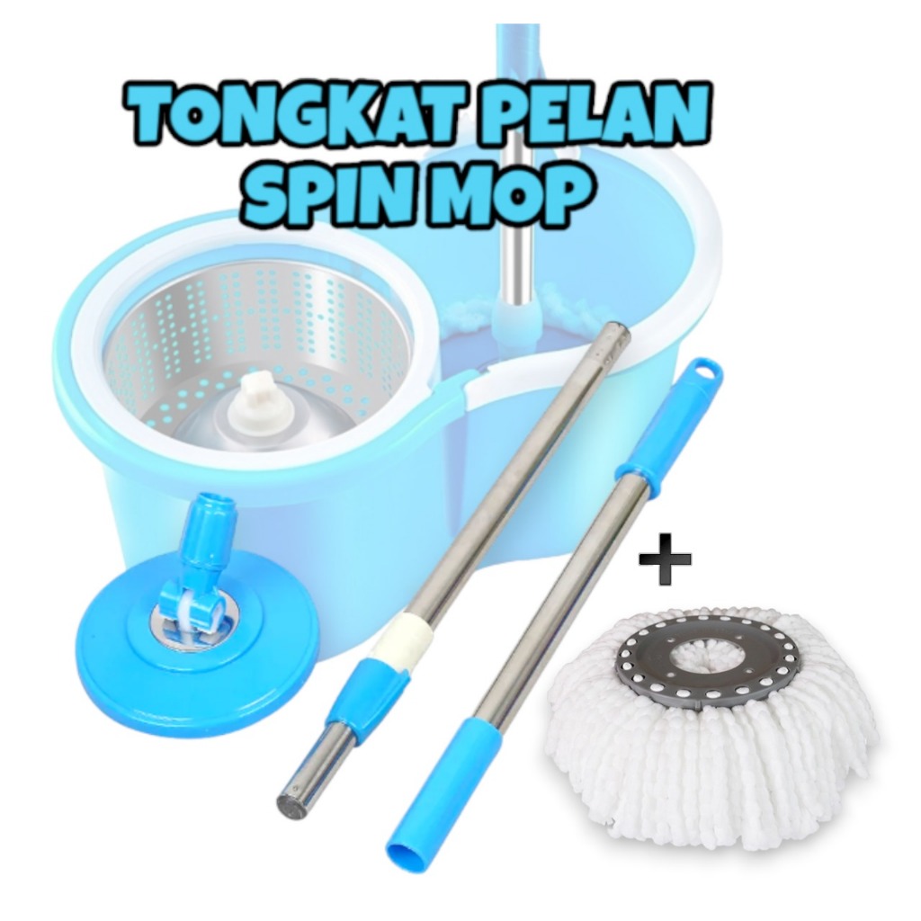 Jual Wing Star Tongkat Pel Kain Pel Set Mop Stick Set with Headmop ...
