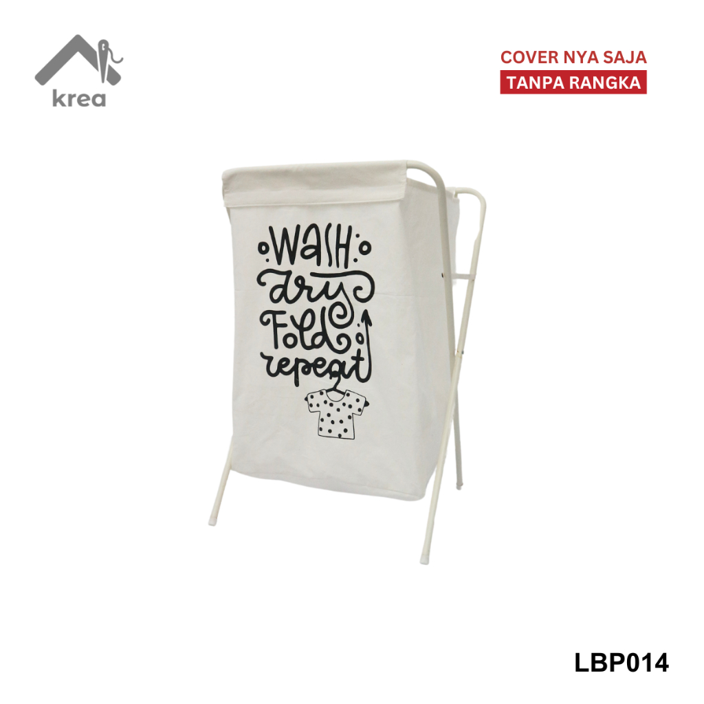 Jual COVER LAUNDRY BAG DESIGN MINIMALIS BAHAN BLACU ( TANPA RANGKA BESI ...