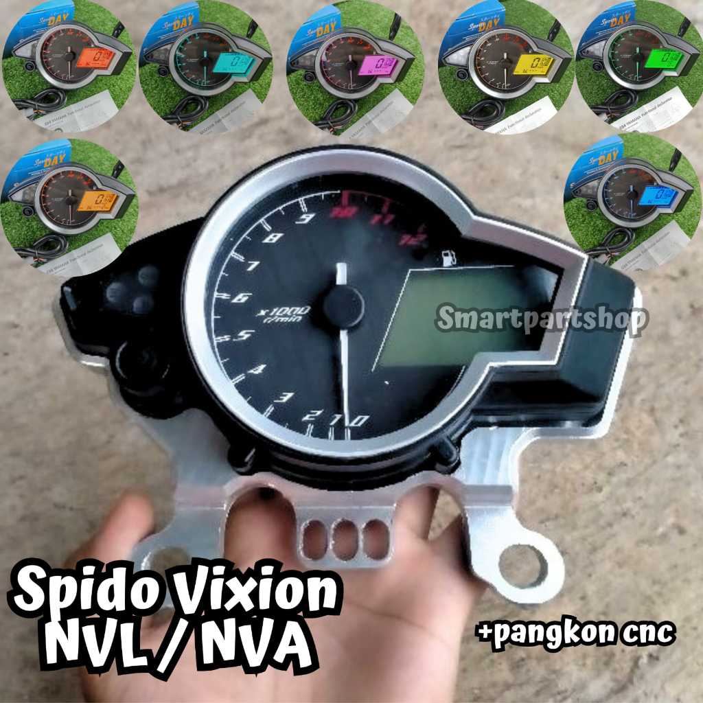 Jual SPIDOMETER SPEEDOMETER VIXION FULL DIGITAL SET PANGKON CNC SPIDO ...