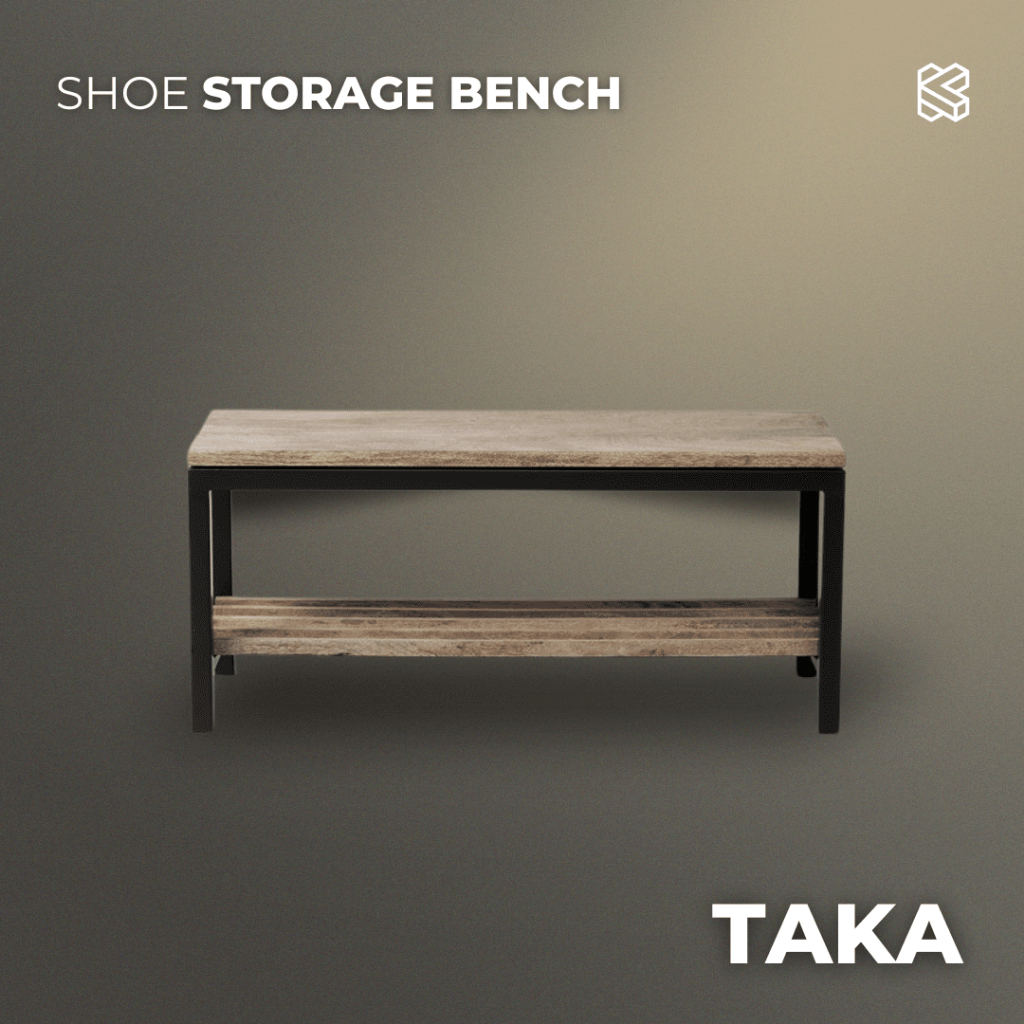 Jual Kitanata Bench Rak Sepatu - Kursi Serbaguna / Bangku Storage Kayu ...