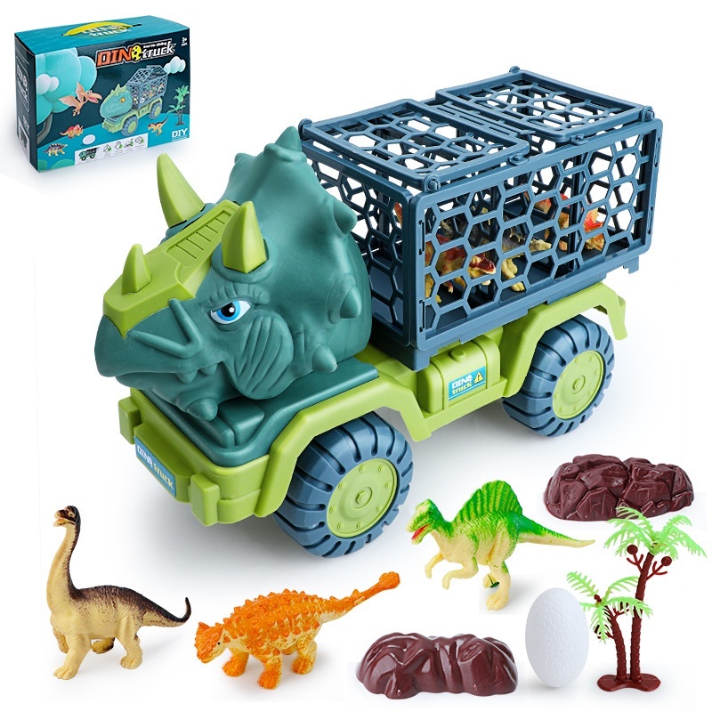 Jual NODIA Mainan Mobil Dinosaurus Mainan Dinosaur Transport Vehicle ...