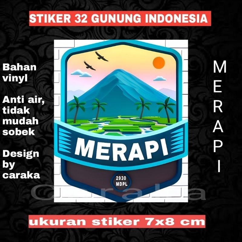 Jual stiker gunung gede pangrango pendaki outdoor | Shopee Indonesia