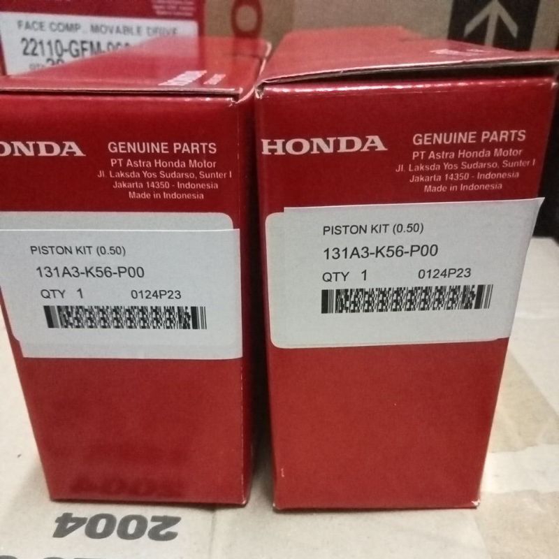 Jual SEHER PISTON KIT 0.50 CBR 150R CB 150R SONIC SUPRA GTR ORI AHM 131A3K56P00 | Shopee Indonesia