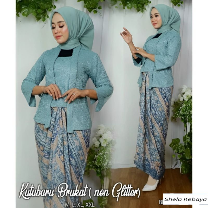 Jual Real Pict | STELAN KEBAYA KUTUBARU BROKAT MODREN / KEBAYA KUTUBARU WISUDA / KEBAYA BUSUI ...