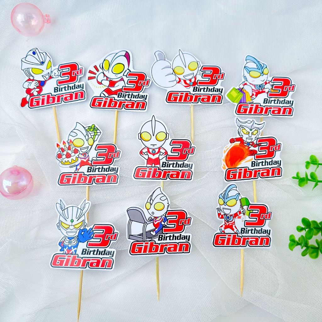 Jual Ultraman Chibi Topper Cupcake / Hiasan Kue Ulang Tahun - Custom ...