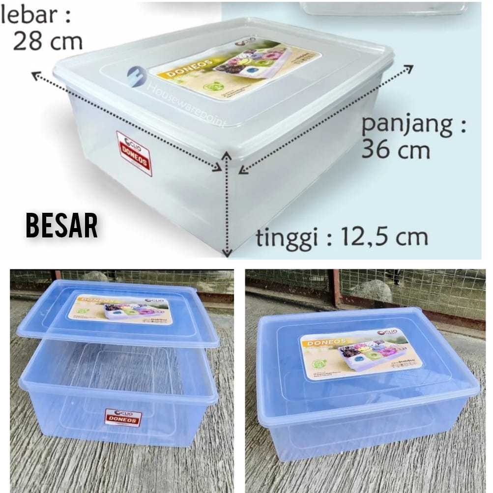 Jual Toples Donat Besar / Jumbo Transparan Kotak Makanan kapasitas ...