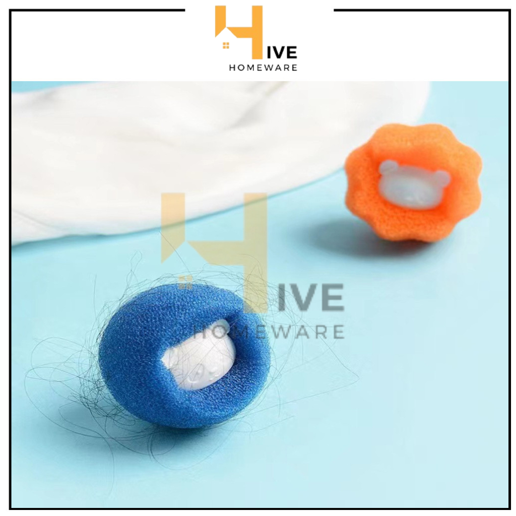 Jual HIVE Bola Spons Pembersih Pakaian Anti Kusut Reusable Untuk Mesin ...
