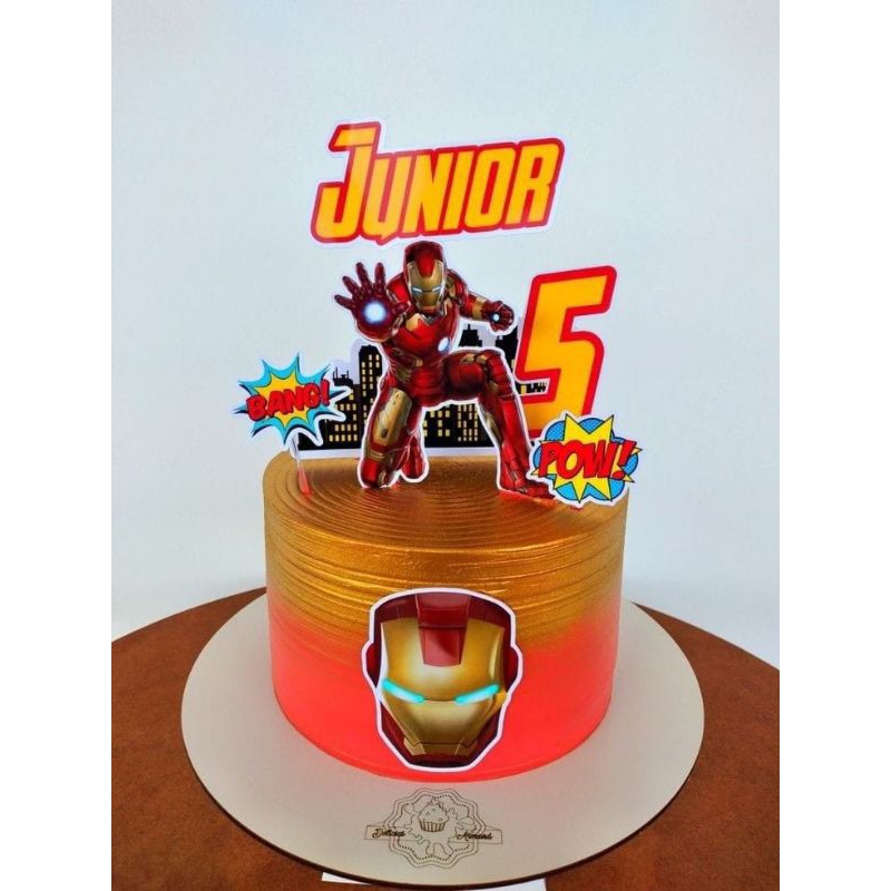 Jual TOPPER IRON MAN/HIASAN KUE ULANG TAHUN IRON MAN/TOPPER KARAKTER ...
