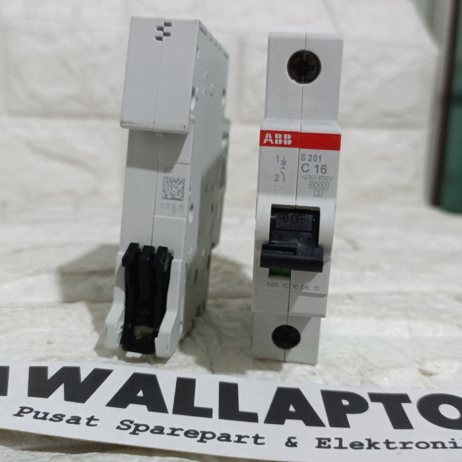 Jual mcb ABB mulus like new 16a MCB listrik 220v C16 16 amper original | Shopee Indonesia
