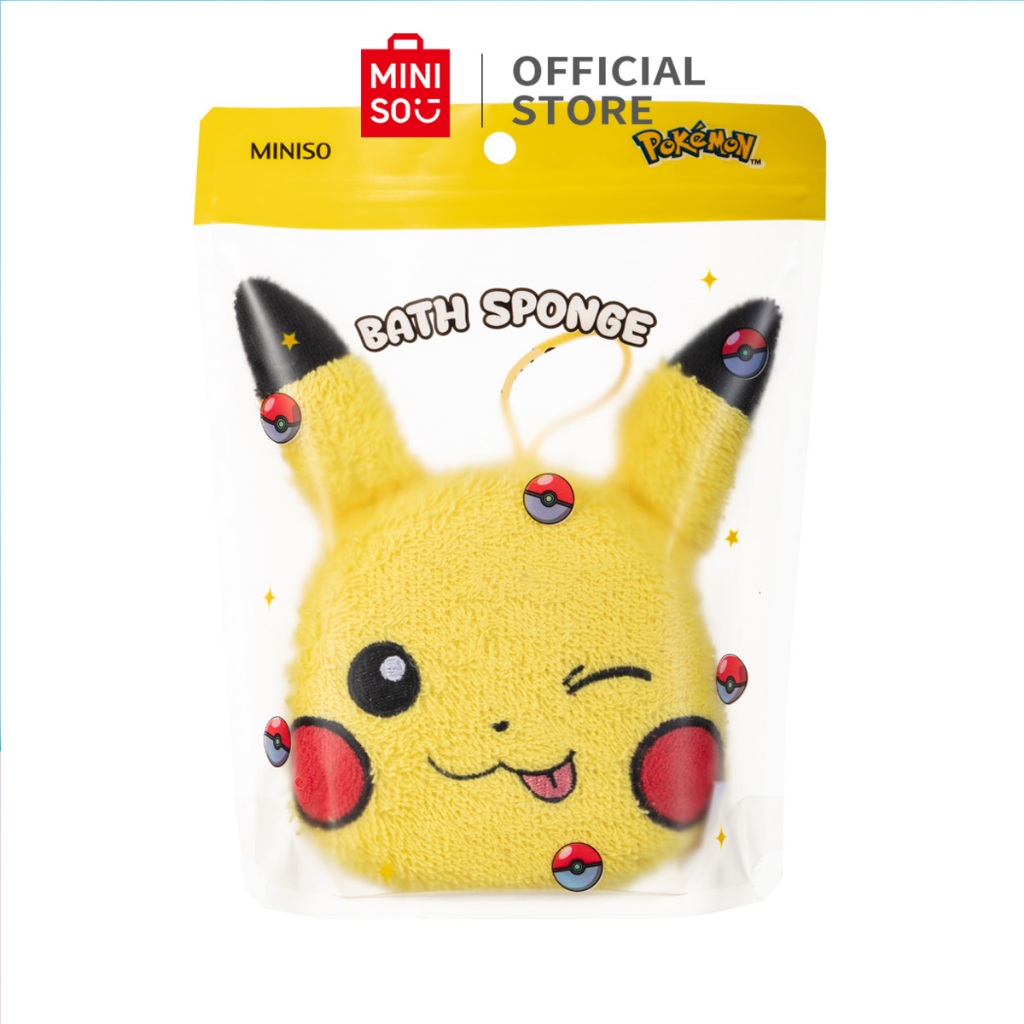 Jual MINISO X Pokémon Pokemon Spons Mandi Pikachu Bath Sponge Shower ...