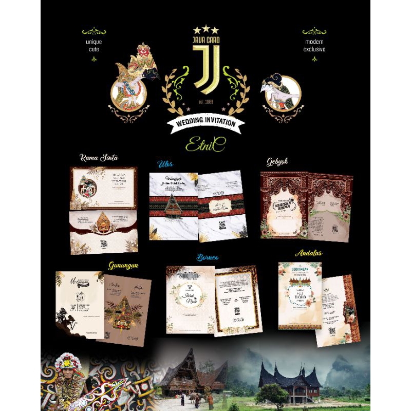 Jual Undangan Wayang Klasik Jawa Kekinian Keren Rama Sinta Ulos Gebyok ...