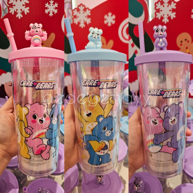 Jual Miniso x Care Bears - Tumblr Figure Sedotan Care Bears Botol Minum ...