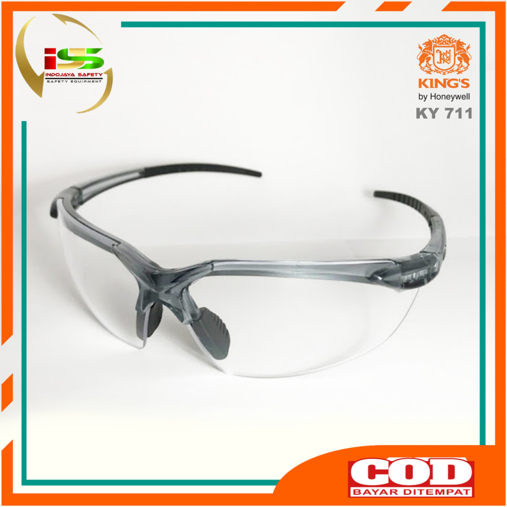 Jual Kacamata Safety King's KY 711 Clear Safety Glasss Kings KY711 ...