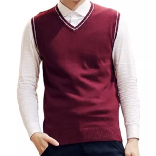 Jual by One Style Rompi Rajut Pria Korean Style - Rompi rajut polos ...