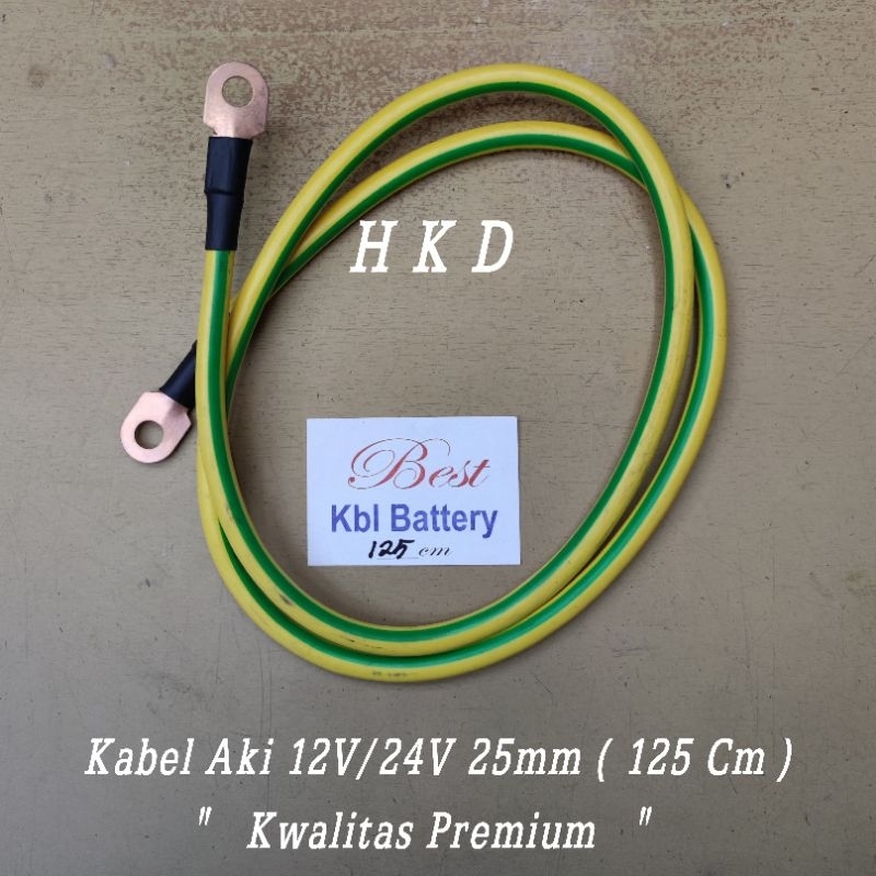 Jual KABEL AKI ACCU MOBIL KWALITAS PREMIUM 12V/24V 25 MM PANJANG 125CM " BEST " | Shopee Indonesia