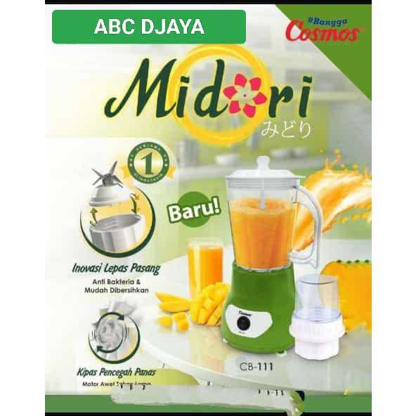 Jual Cosmos Blender Plastik 1 Liter MIDORI 2in1 380 W CB 111 CB-111 ...