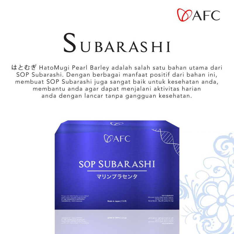Jual SOP Subarashii Original Japan (paket 6box dan 12 box) ORIGINAL 100 ...