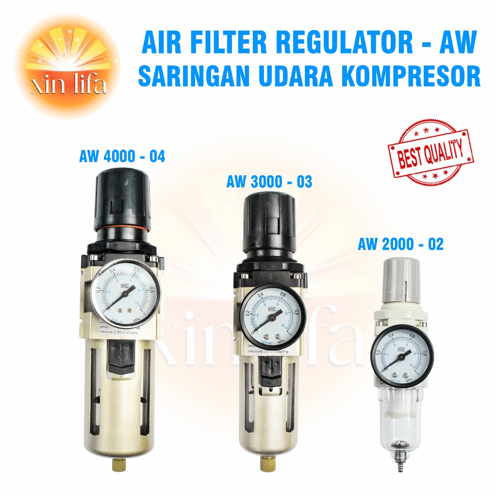 Jual Air Filter Regulator Angin AW 2000-02 1/4" | Shopee Indonesia