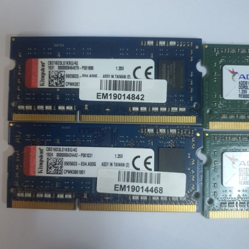 Jual ram sodimm laptop ddr3 ddr3L 4gb original | Shopee Indonesia