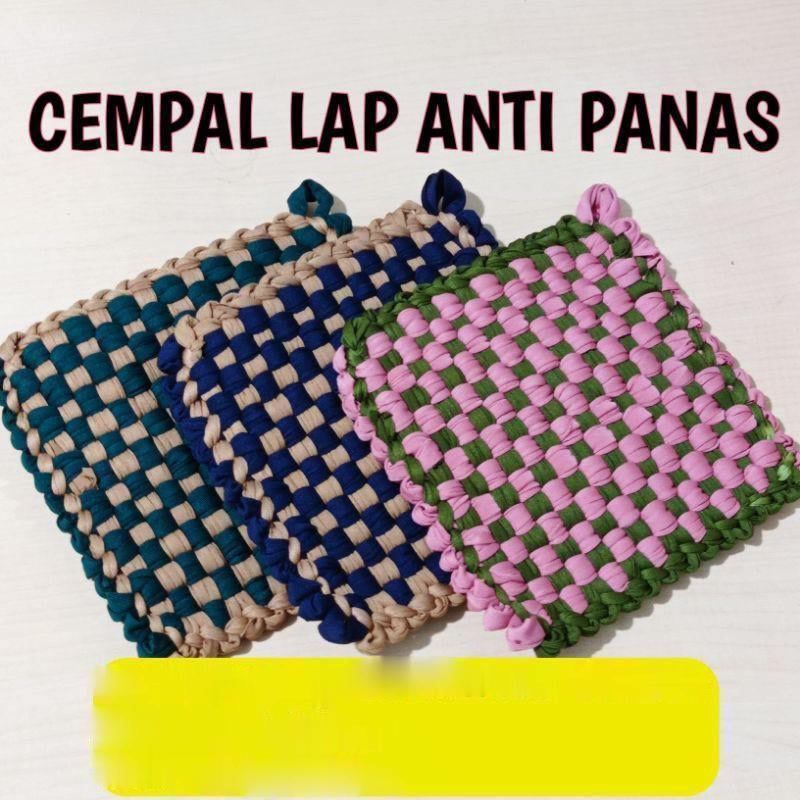 Jual SATUAN CEMPA ANYAM LAP ANTI PANAS JEMPAL KAIN ANGKAT WAJAN PANCI ...