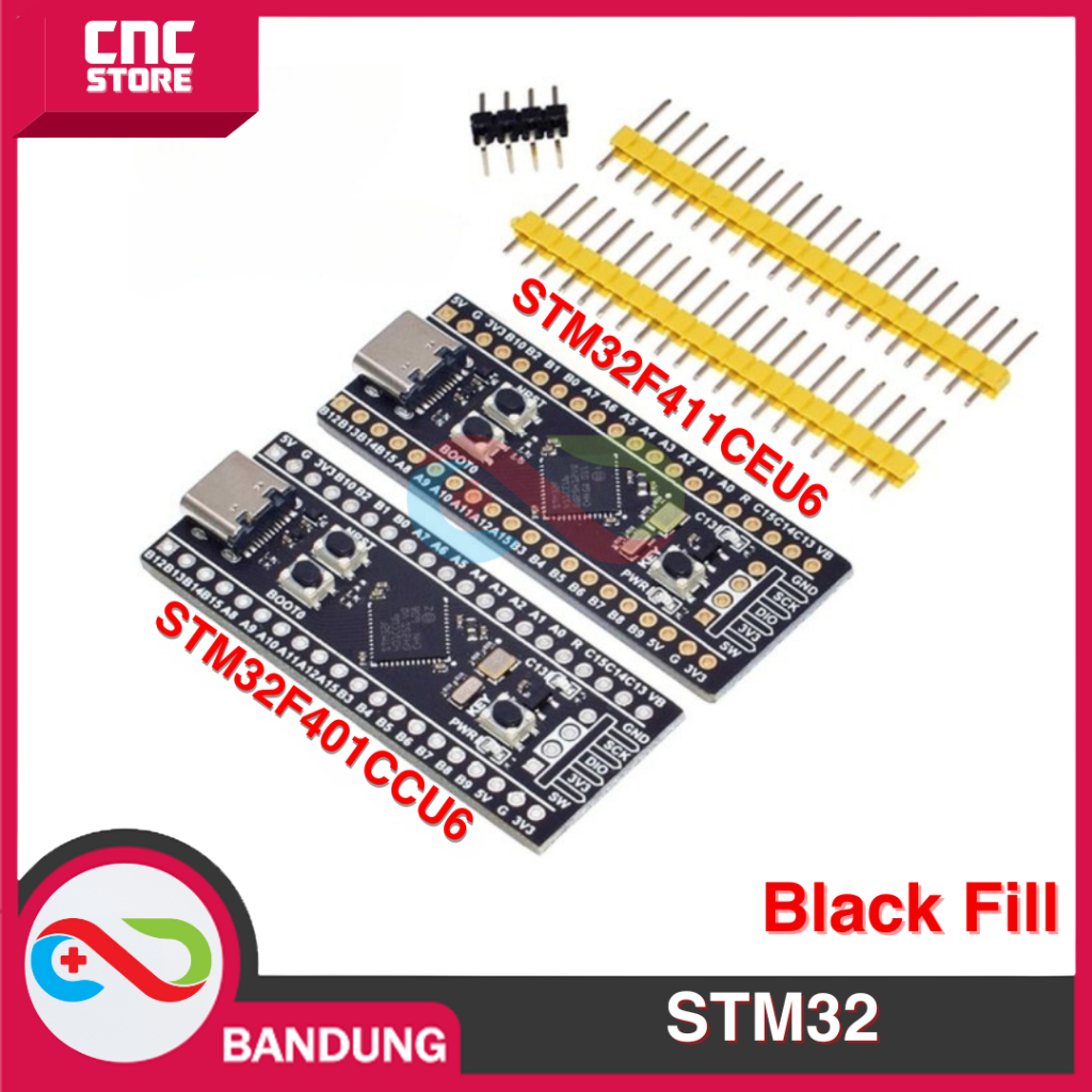 Jual STM32 STM32F4 STM32F411CEU6 STM32F401CCU6 ARM Cortex M4 USB Type C 100mHz 84mHz | Shopee ...