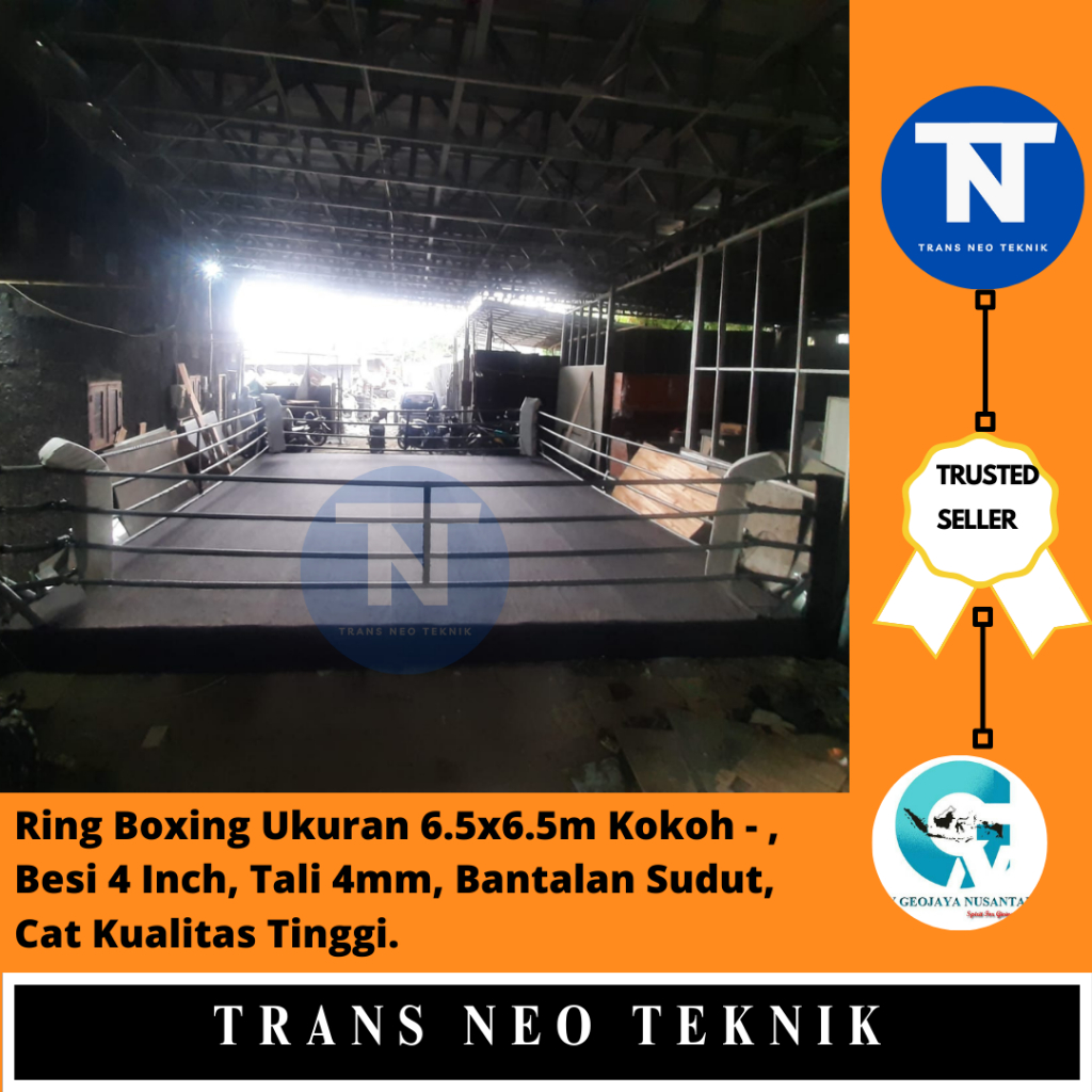 Jual Ring Boxing Ukuran 6.5x6.5m Kokoh - , Besi 4 Inch, Tali 4mm ...