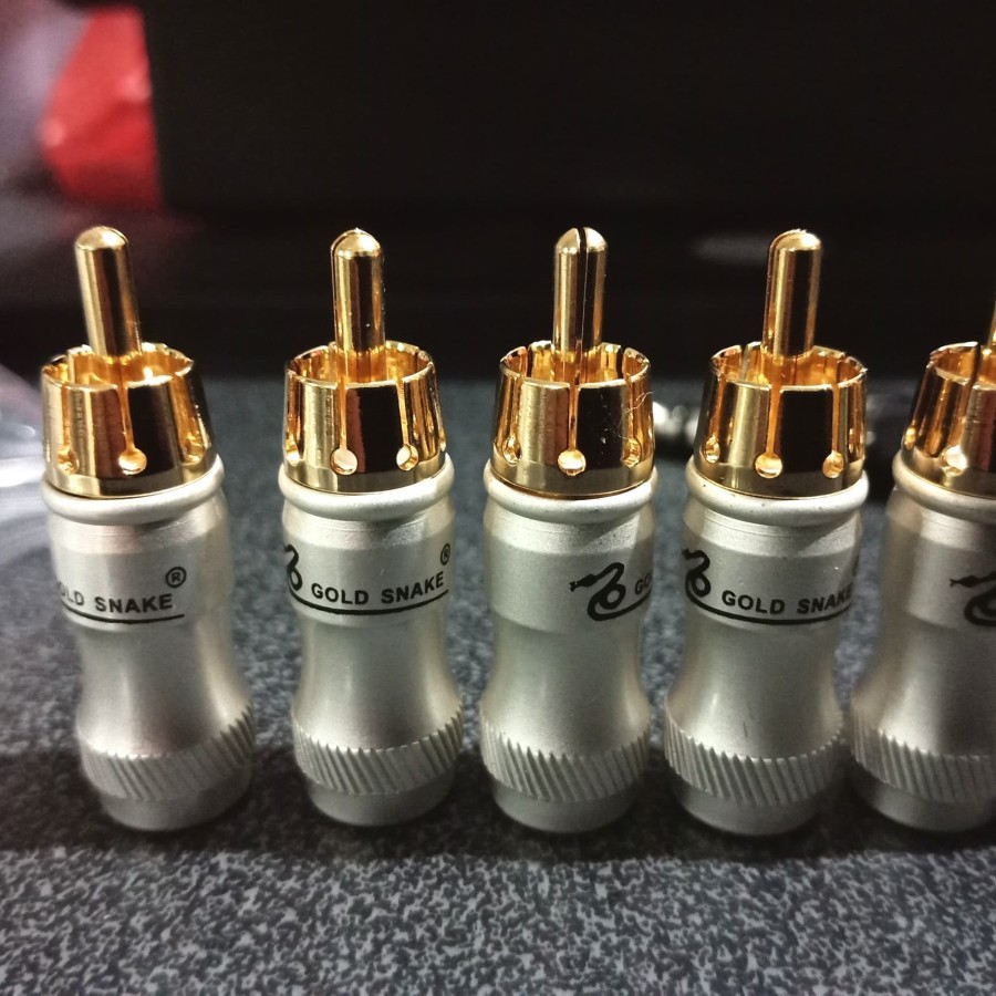 Jual Jack RCA Gold Plated Gold Snake | Shopee Indonesia