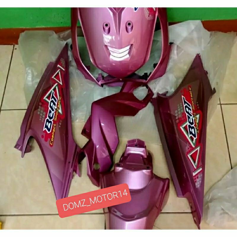 Jual COVER BODY HALUS MOTOR HONDA BEAT KARBU LAMA WARNA PINK PLUS ...