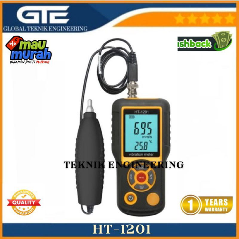 Jual HT-1201 Digital Vibration Tester Precision Split Type Vibration ...