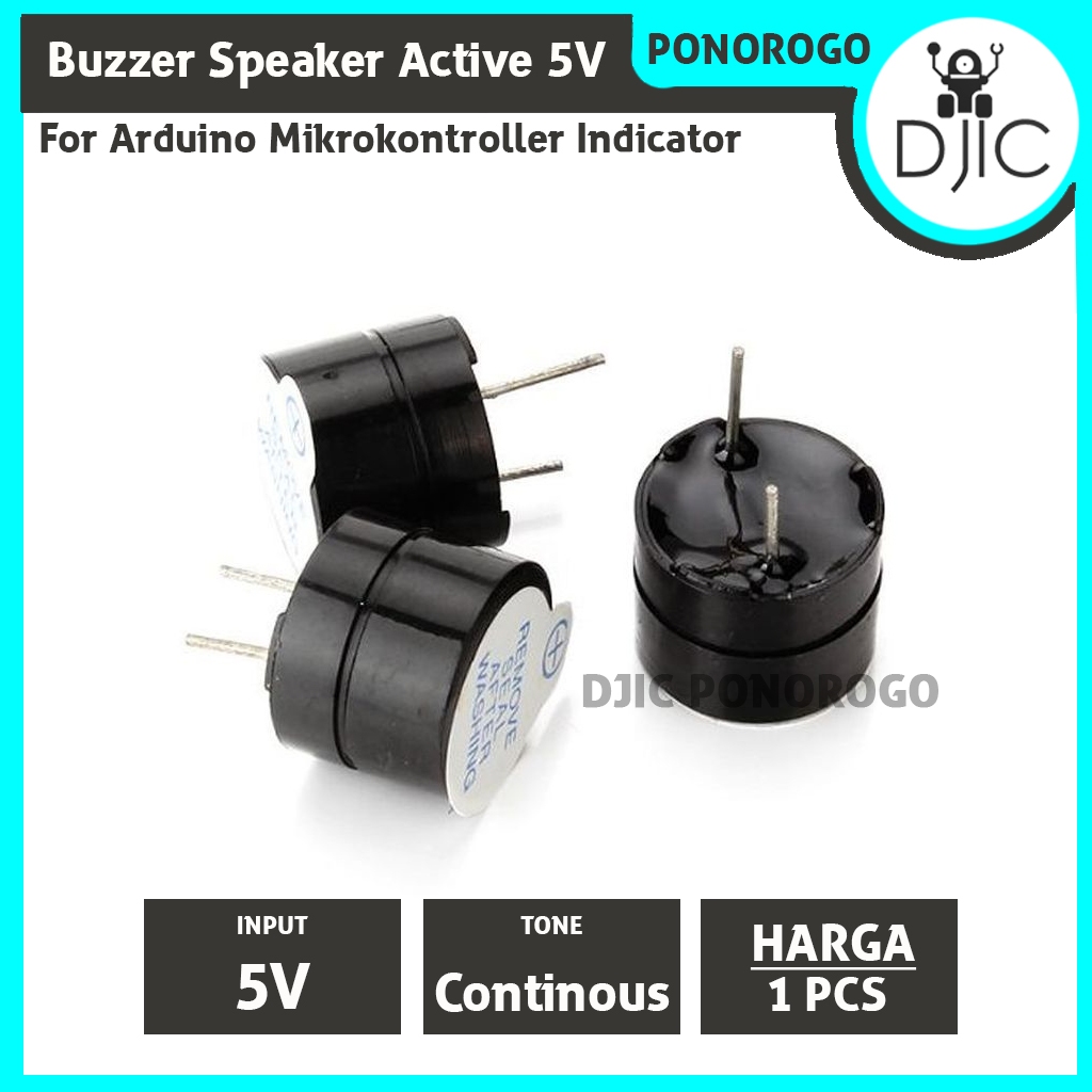 Jual Buzzer Speaker Active 5V Untuk Arduino Mikrokontroller | Shopee Indonesia