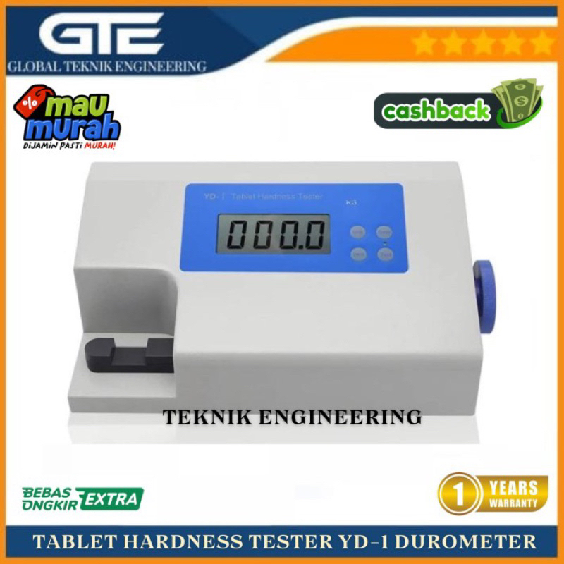 Jual Tablet Hardness Tester YD-1 Durometer Meter YD1 Obat Press Gauge ...