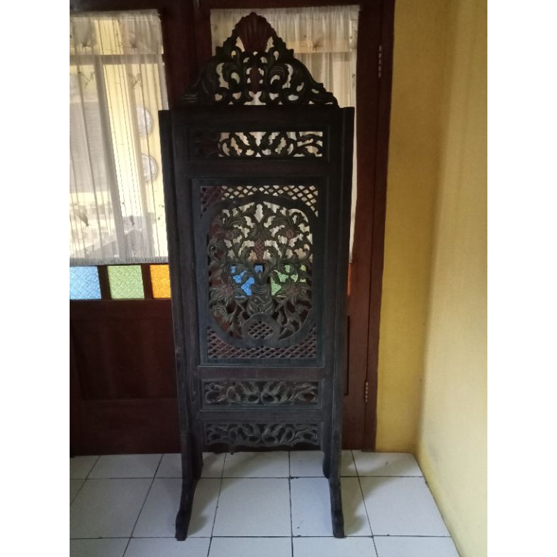 Jual sketsel/pembatas ruangan/partisi/sketsel kayu jati/dekorasi ...