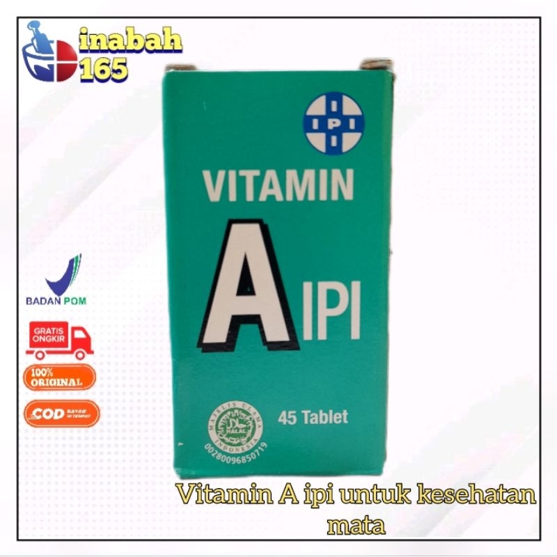 Jual Vitamin A IPI 45 tablet | membantu kesehatan mata | Shopee Indonesia