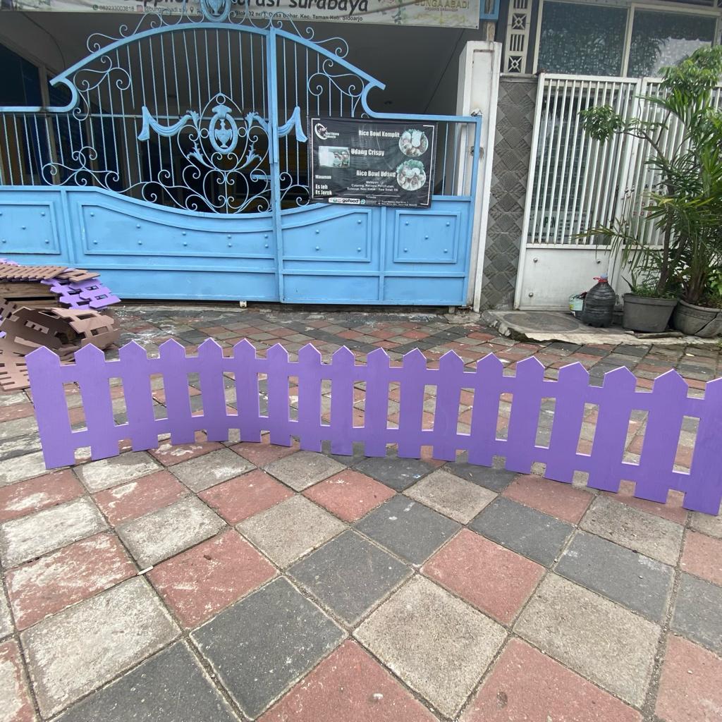 Jual pagar dekorasi pagar panjang -+ 220cm tinggi 30cm warna warni ...