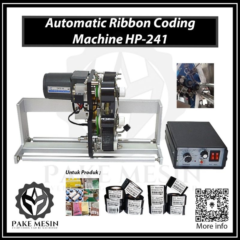 Jual Mesin Coding Ribbon Otomatis HP-241 Cetak Tanggal Kemasan Expired ...