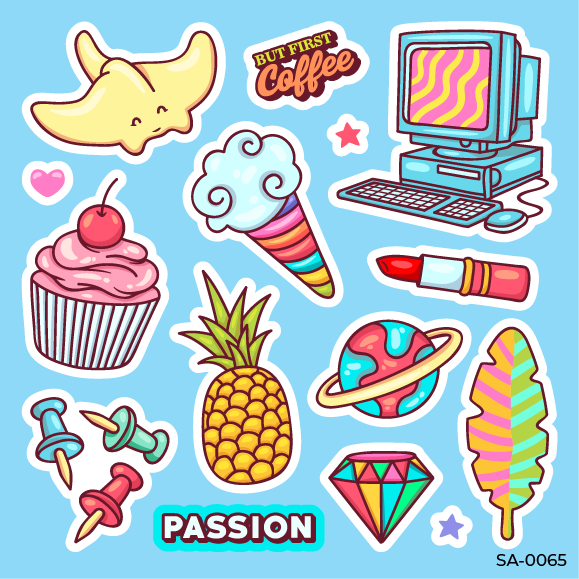 Jual Sticker Sheet Sticker Unik Sticker Tempel Sticker Deco Sticker ...