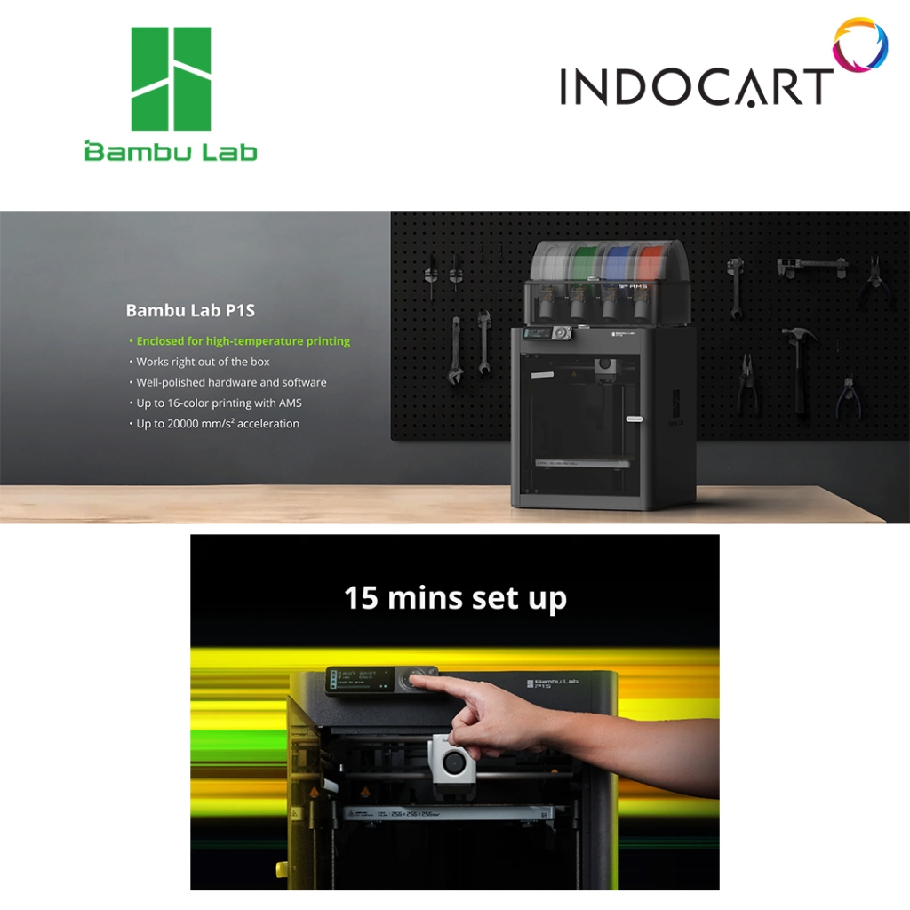 Jual 3D Printer BambuLab P1S COMBO With AMS Automatic Material System ...