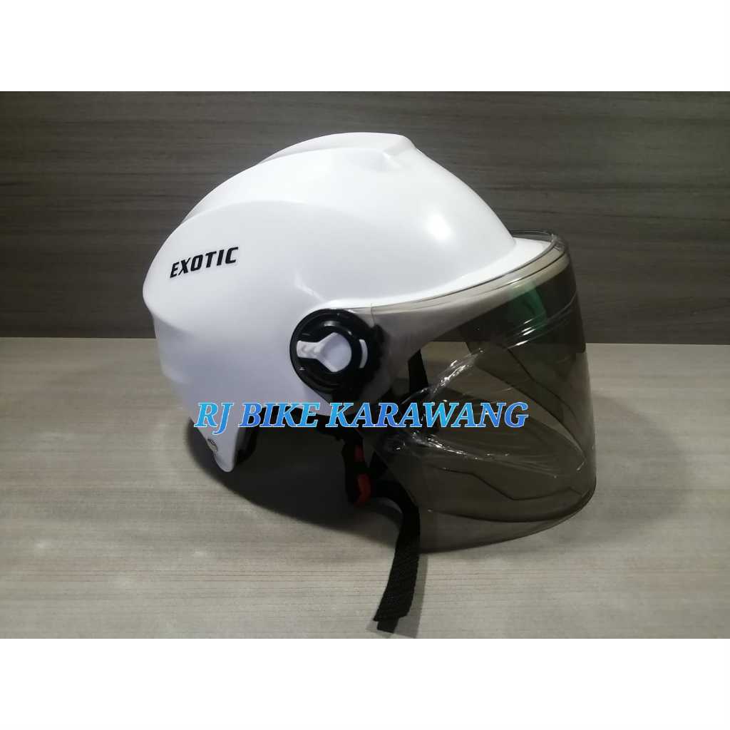 Jual HELM SEPEDA DAN SEPEDA LISTRIK PLUS KACA MERK EXOTIC | Shopee ...