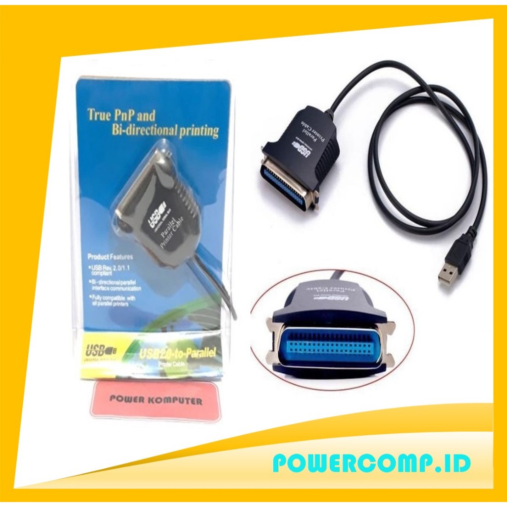 Jual USB 2 Paralel Cable - Kabel LPT Usb to Parallel Printer kabel ...