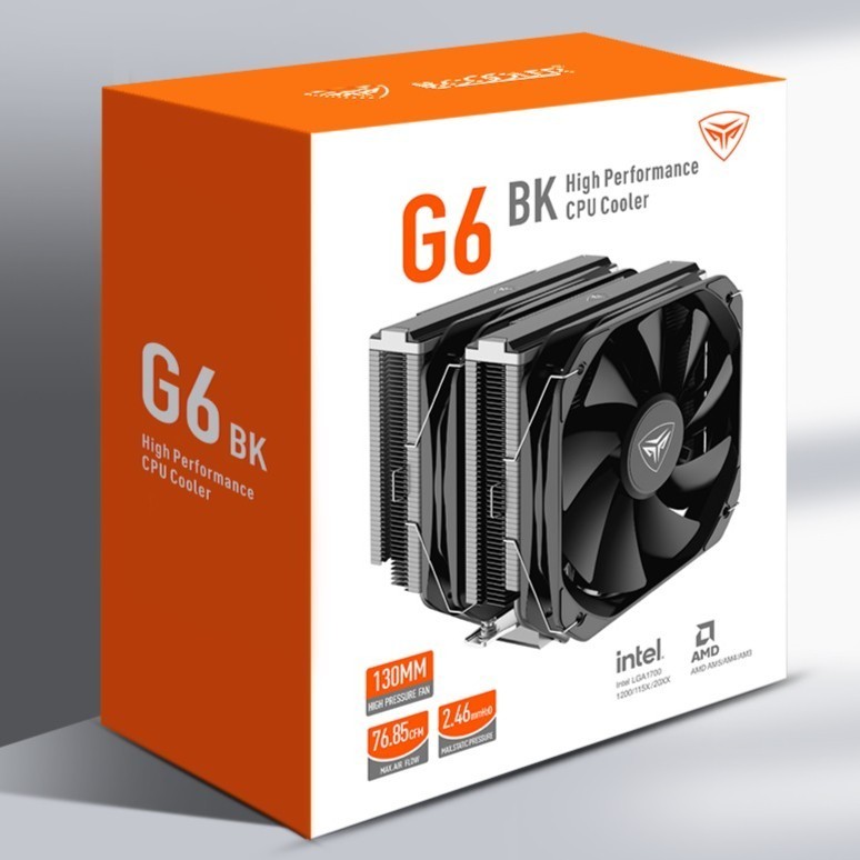 Jual Cpu Cooler - PCCOOLER GAMEICE G6 BLACK CPU Heatsink Fan 6 Heatpipe | Shopee Indonesia