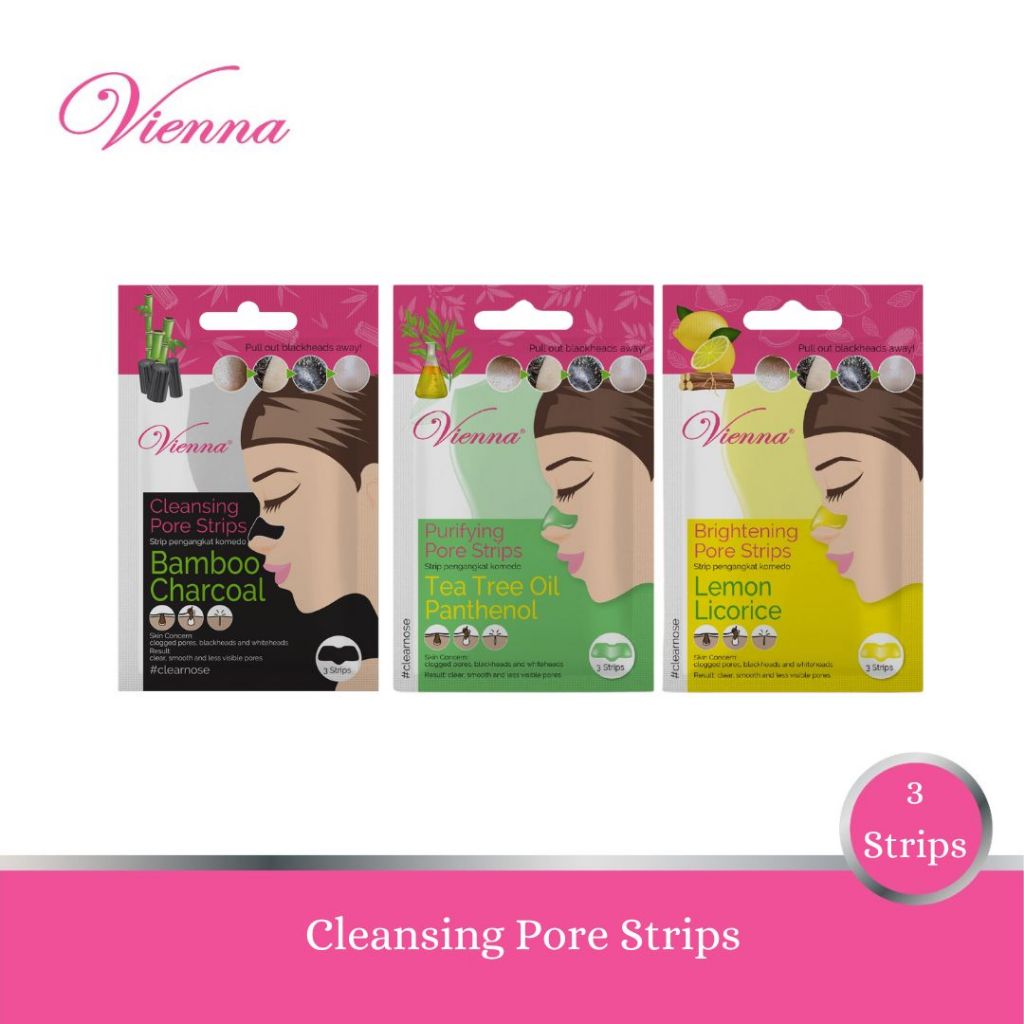 Jual VIENNA CLEANSING PORE STRIPS - 3 SHEET SACHET | Shopee Indonesia