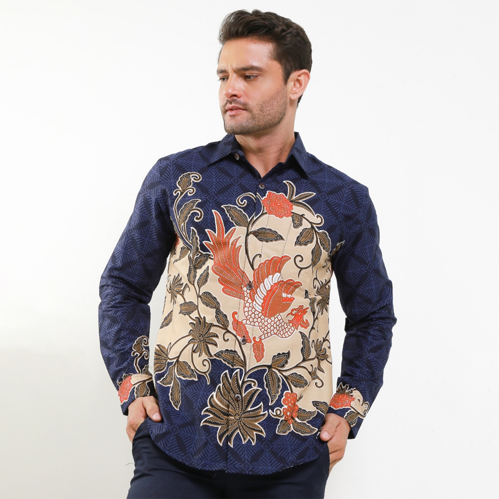 Jual Rianty Batik Premium Pria Kemeja Panjang Slimfit Hem Jeremy ...