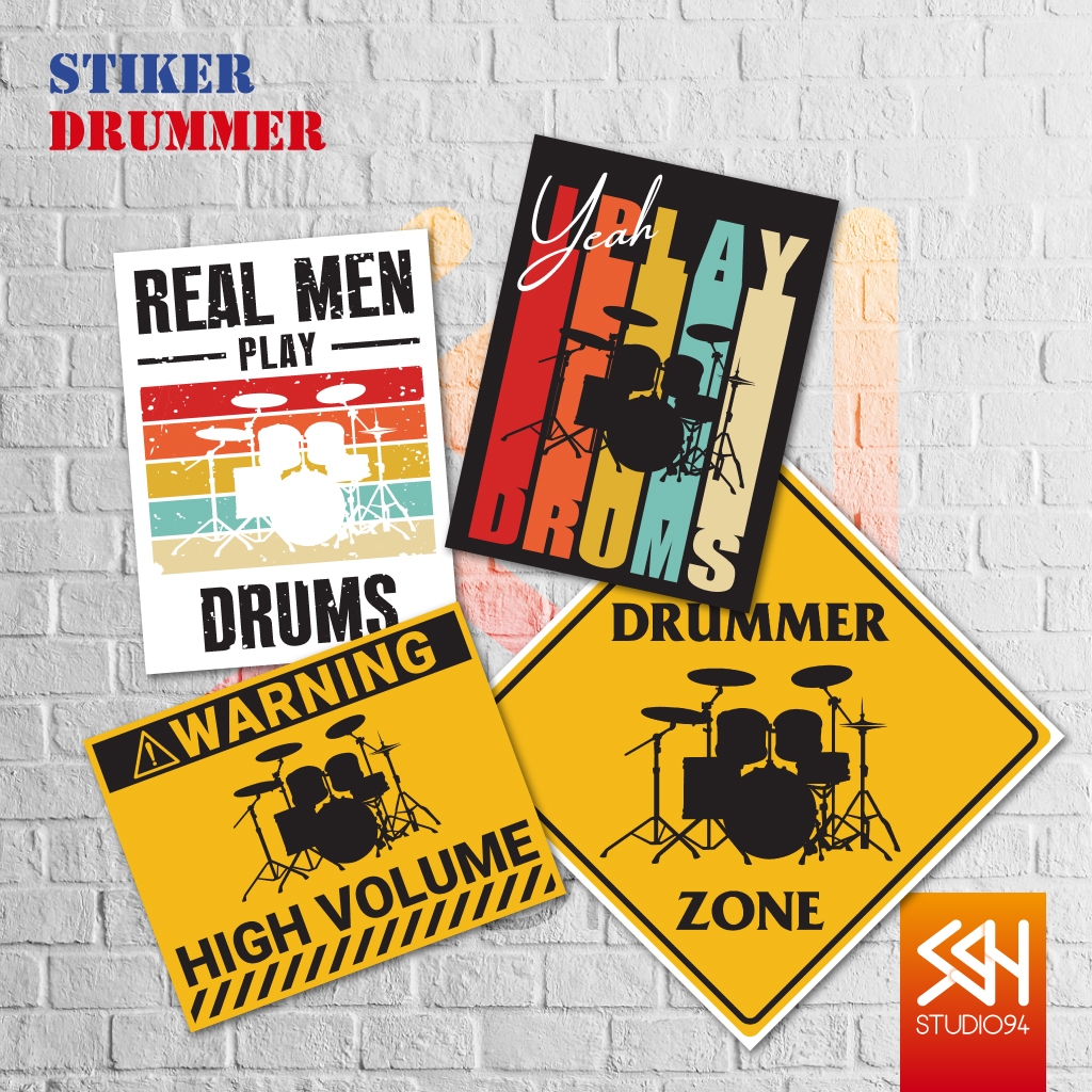 Jual Stiker Drum | Sticker Drummer | Dekorasi | Laptop | Helm | Vinyl ...