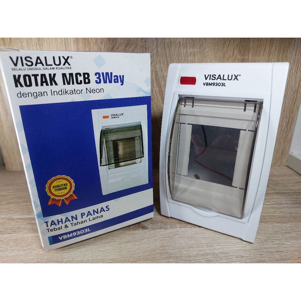 Jual VISALUX Box MCB / Kotak MCB 3 Way dengan Indikator Neon | Shopee ...